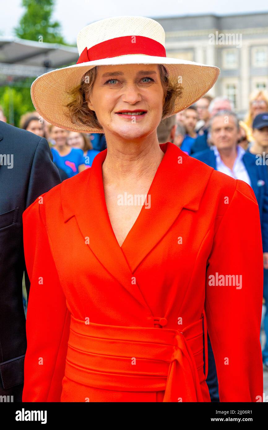 Princess Delphine of Belgium attending National Day 2022 celebrations ...