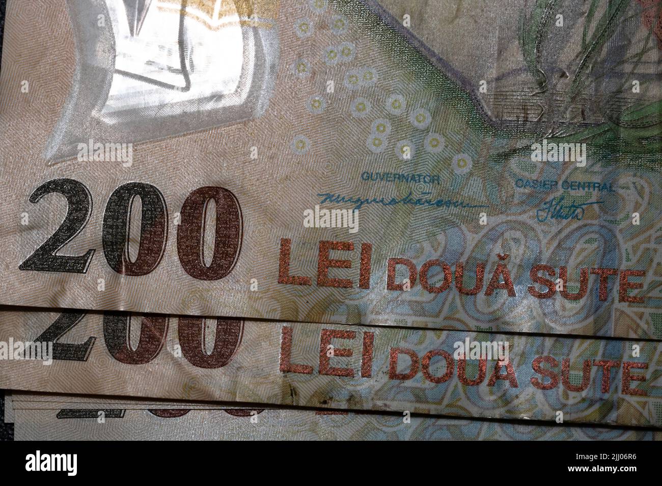 Romanian LEI currency. Europe inflation, LEI money Stock Photo - Alamy