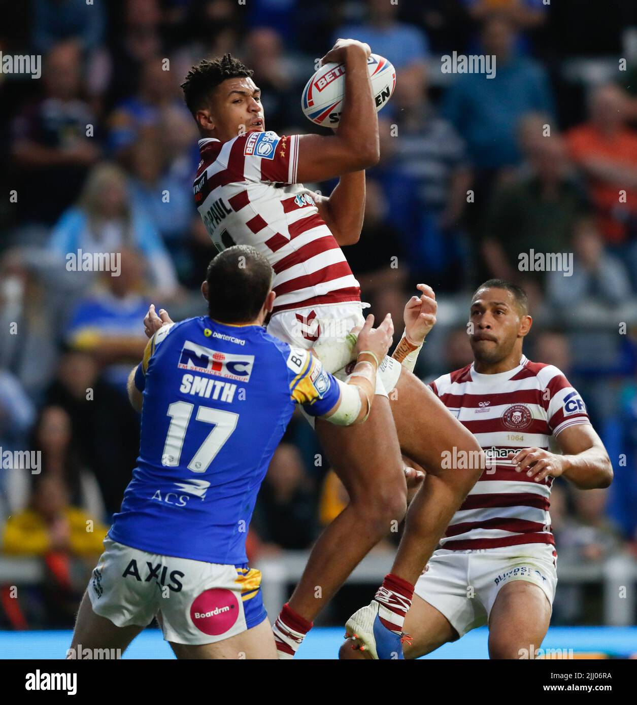 Wigan Warriors' Patrick Mago in action during the Betfred Super League ...