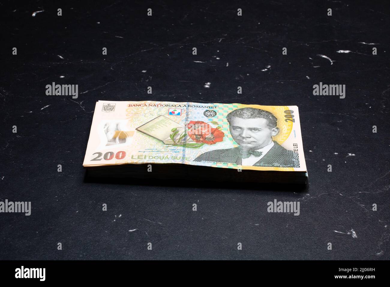 Romanian LEI currency. Europe inflation, LEI money Stock Photo - Alamy