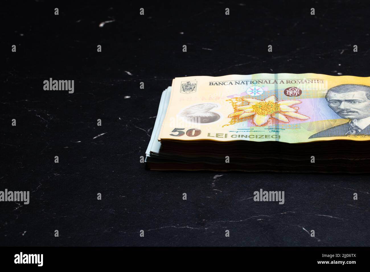 Romanian LEI currency. Europe inflation, LEI money Stock Photo - Alamy