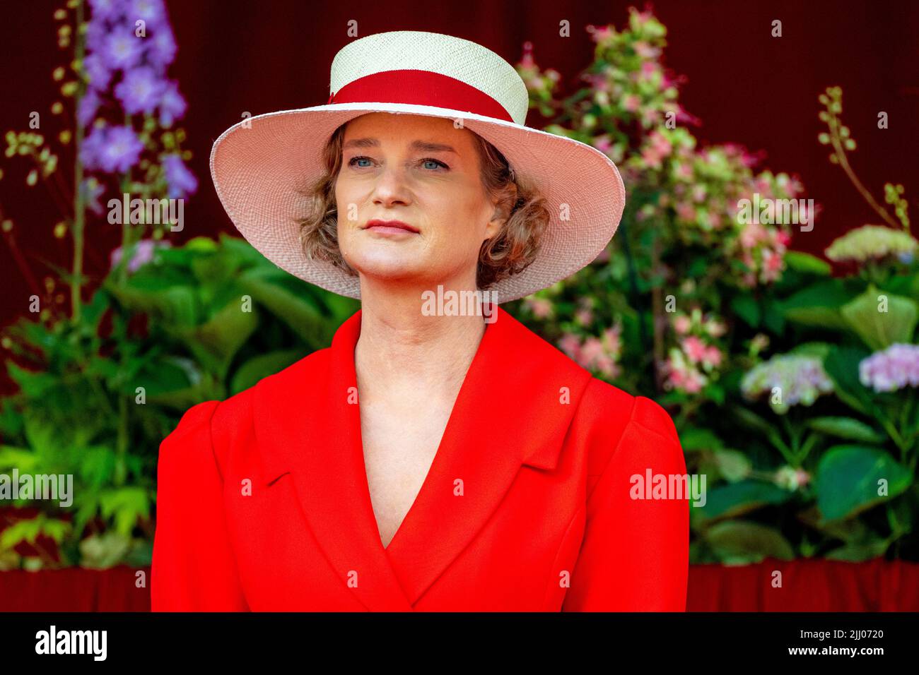 Princess Delphine of Belgium attending National Day 2022 celebrations ...