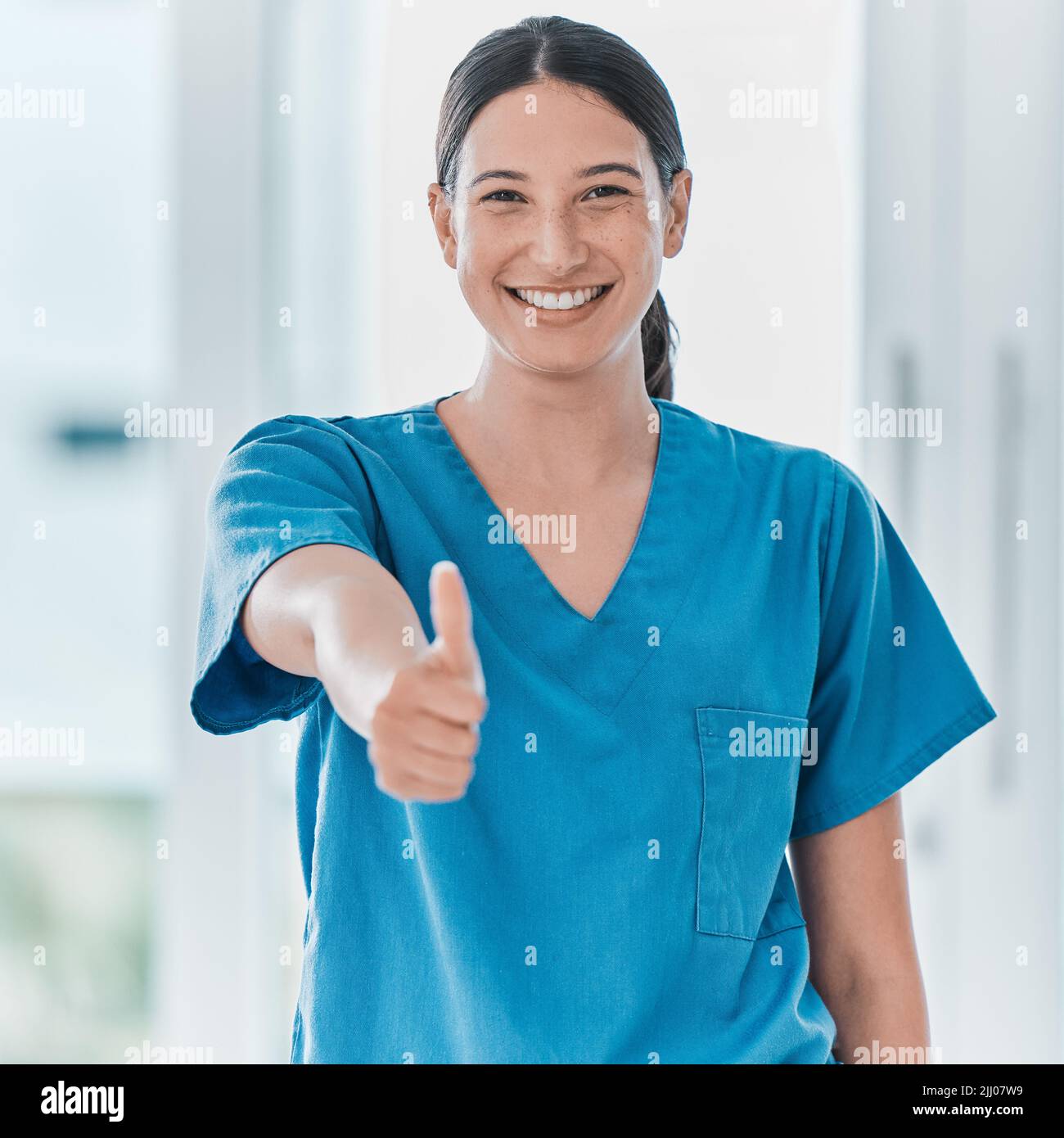 Better wellness is my wish for you. Portrait of a young doctor showing ...