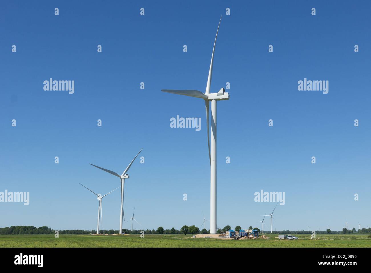 New build wind generators Stock Photo - Alamy