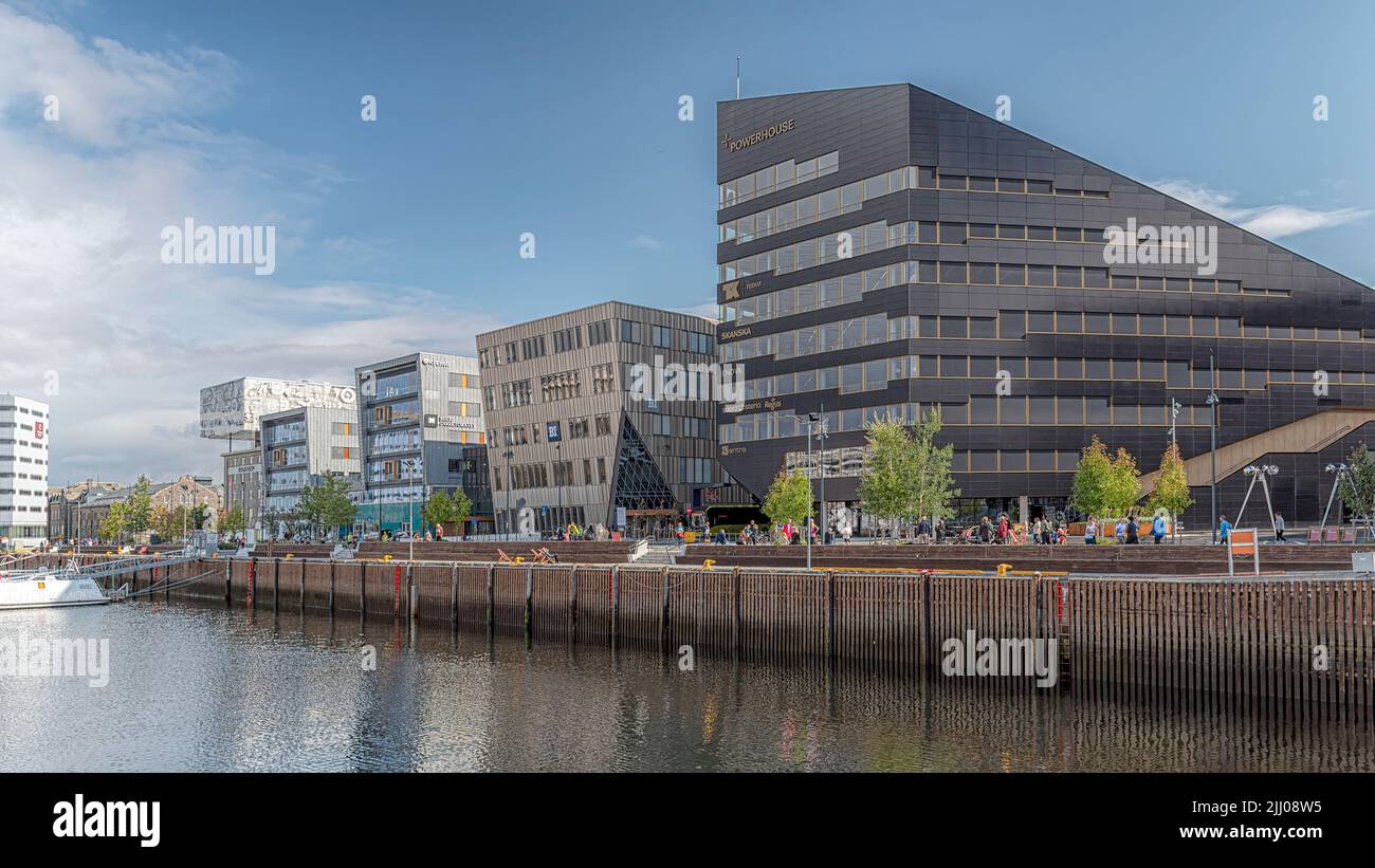The Snohetta Powerhouse modern office block with solar panels in ...