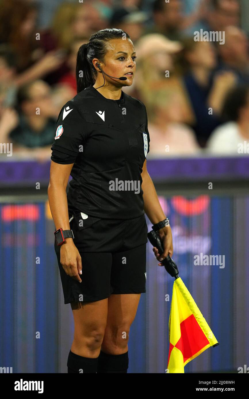 Assistant Referee Lisa Rashid during the UEFA Women's Euro 2022 quarter ...