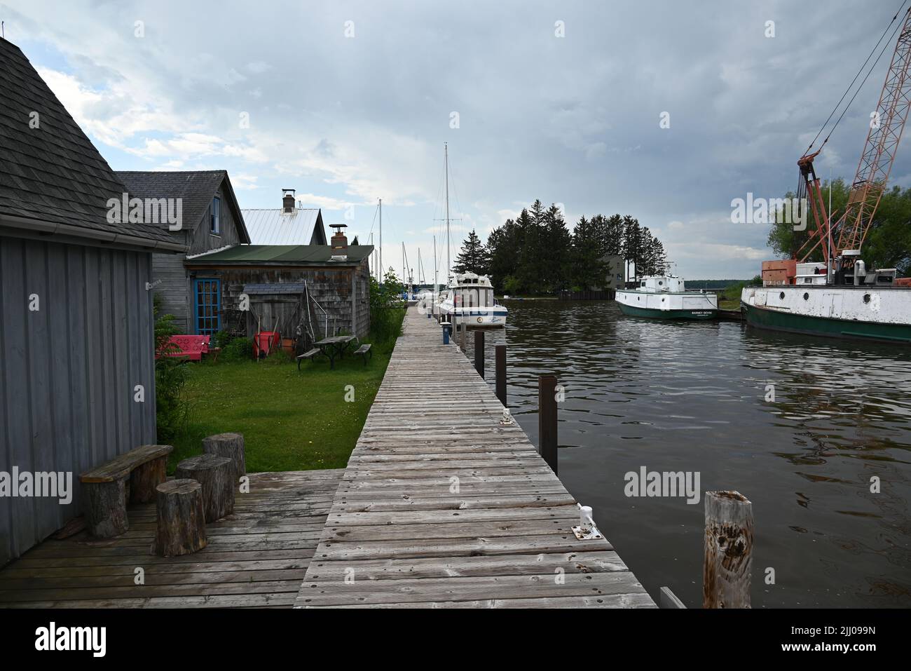 Siskiwit bay marina hi-res stock photography and images - Alamy