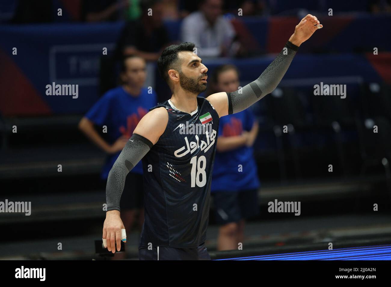 Unipol Arena, Bologna, Italy, July 21, 2022, Portrait of Mohammad Taher Vadi - IRI during ...