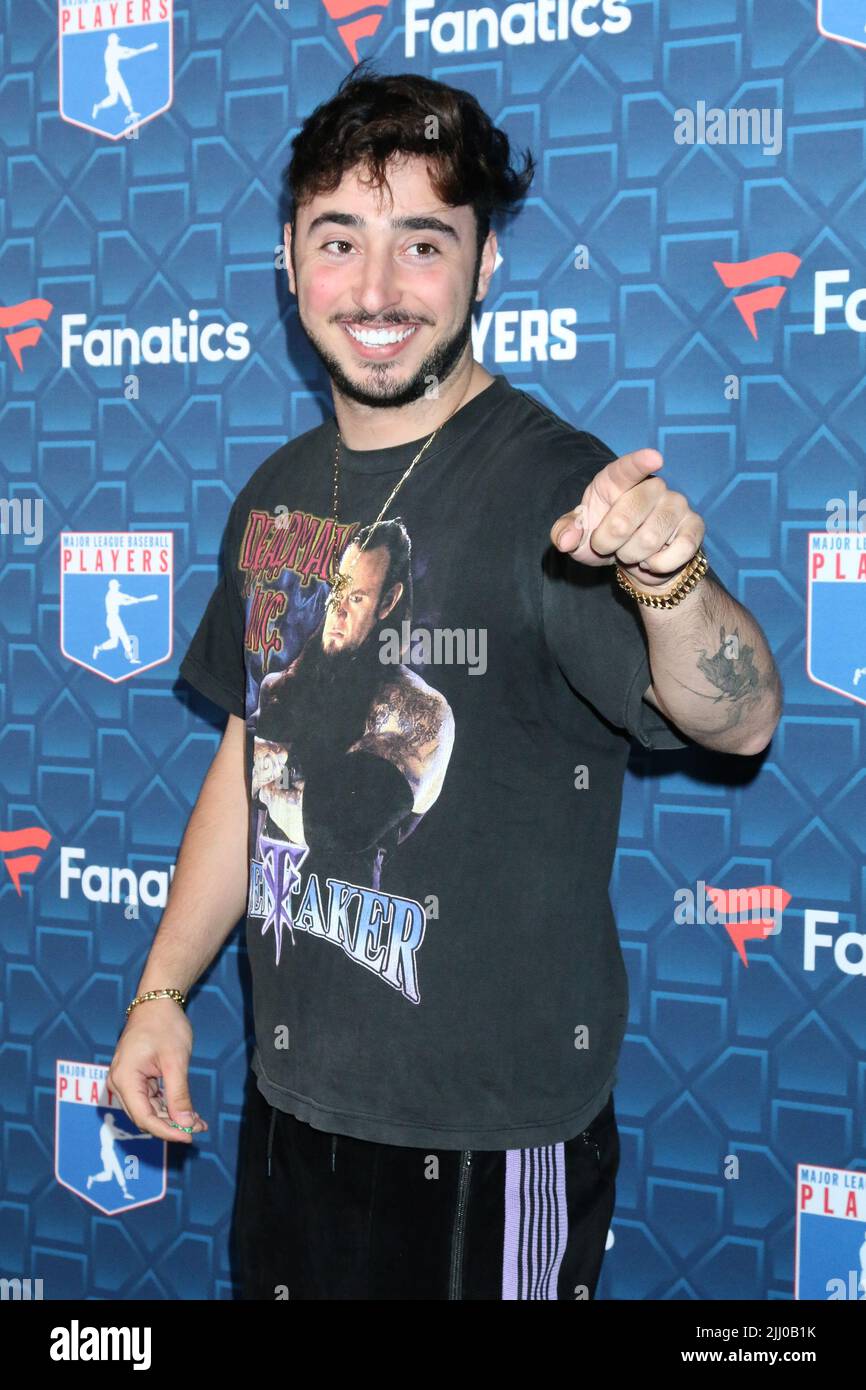 LOS ANGELES - JUL 18: Zack Bia at the MLBPA x Fanatics "Players Party ...