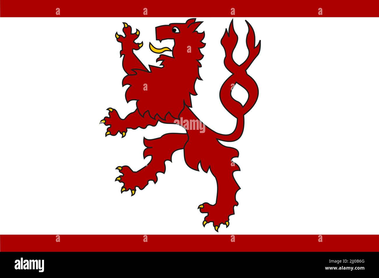 Top view of flag Vaals, Netherlands. Dutch patriot and travel concept ...