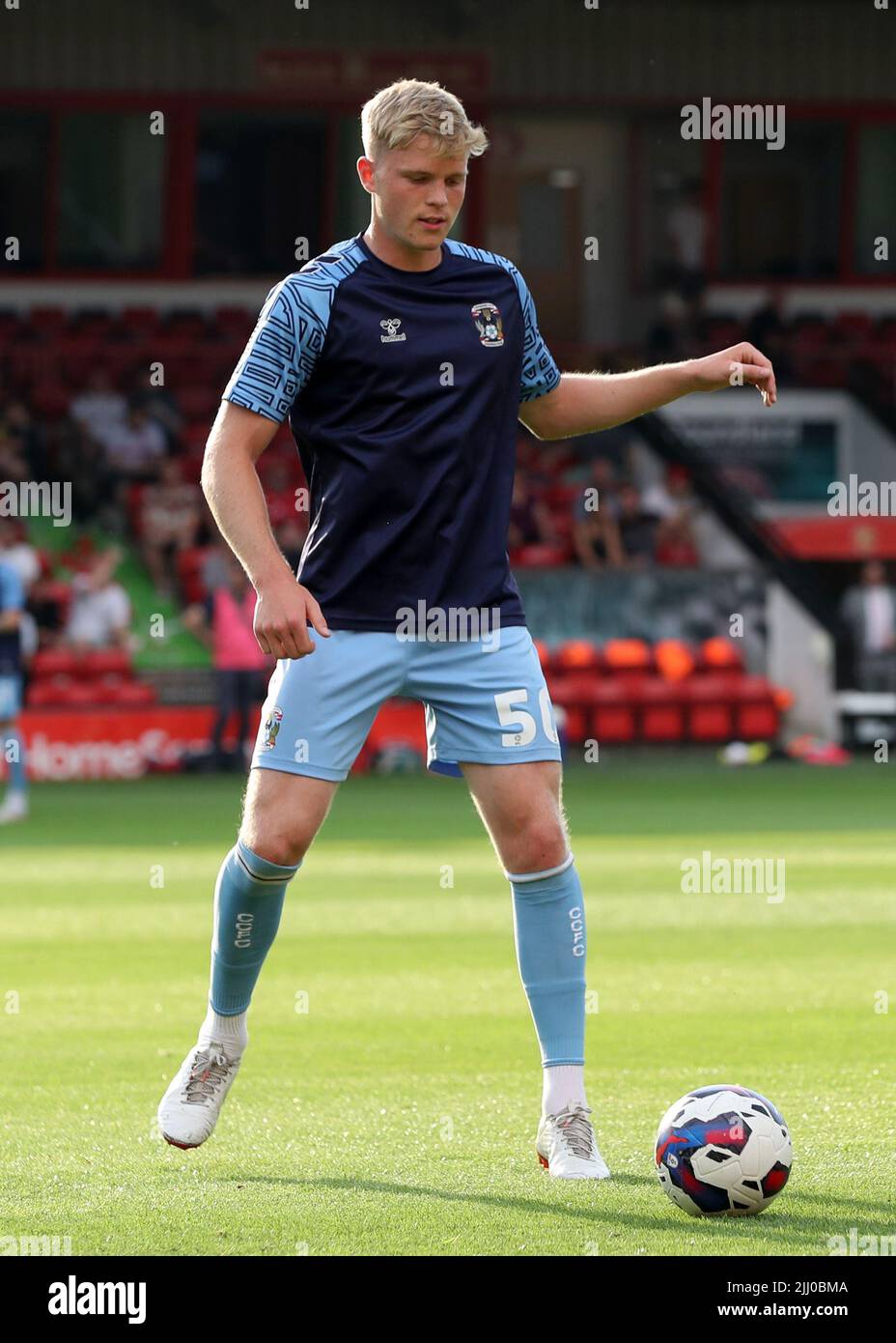 Coventry City’s Jay McGrath warms up ahead of the pre-season friendly ...