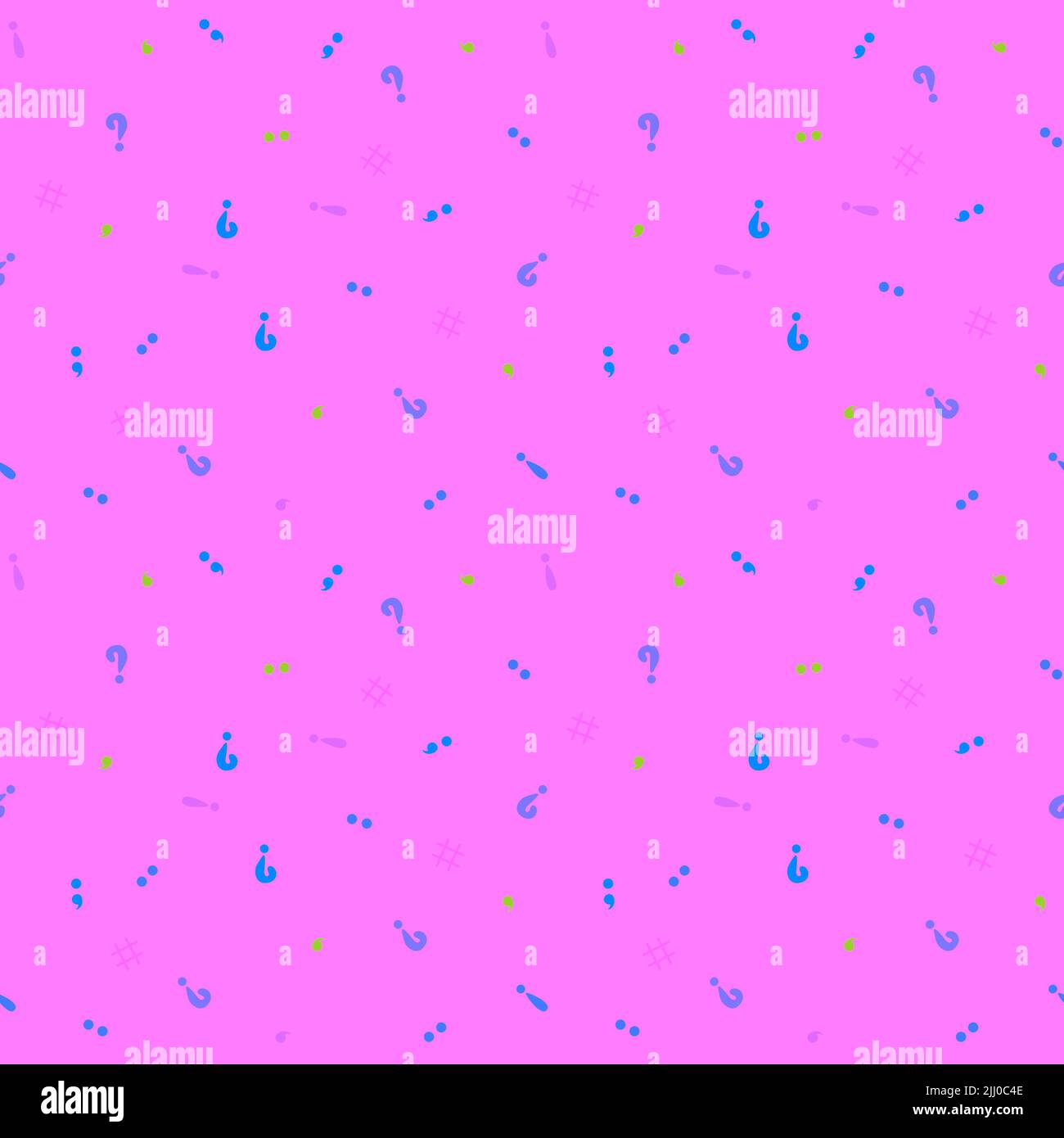 Punctuation marks seamless school pattern for kids and students for ...