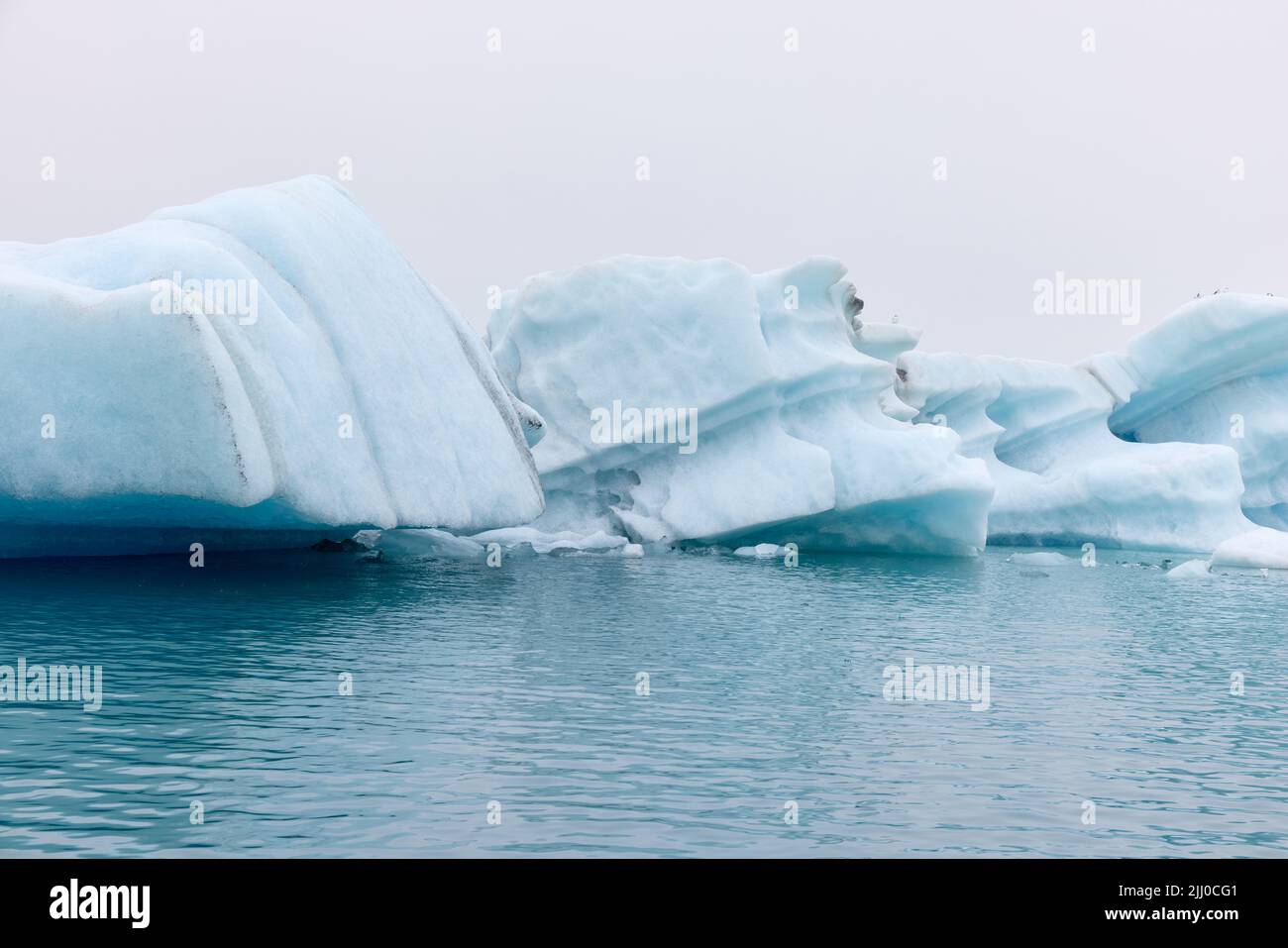 A iceberg in Iceland. A iceberg flowing into the Jokulsarlon lagoon ...