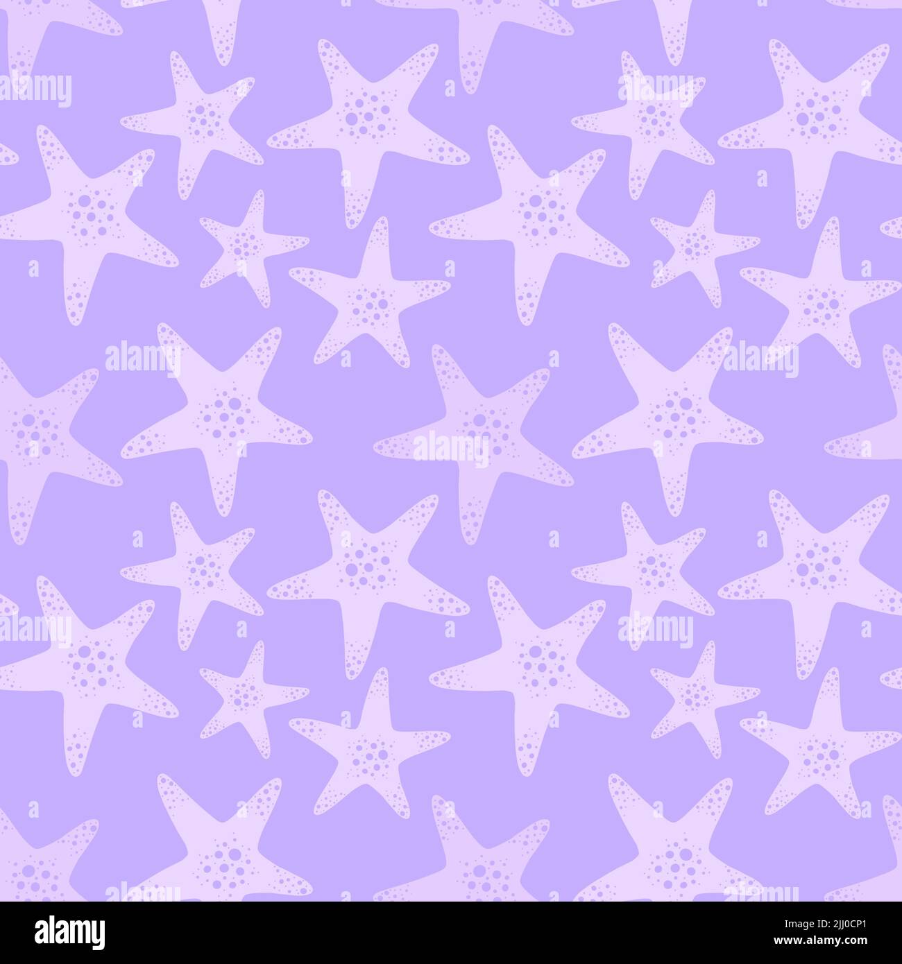 Summer ocean seamless sea star pattern for clothes print and ...