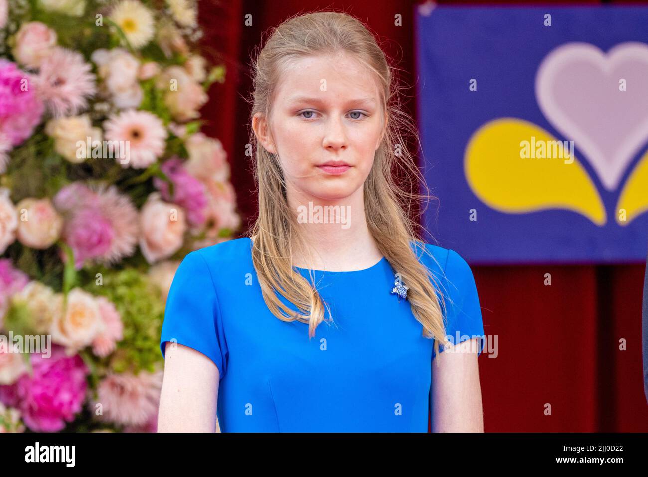Princess Eleonore of Belgium attending National Day 2022 celebrations ...