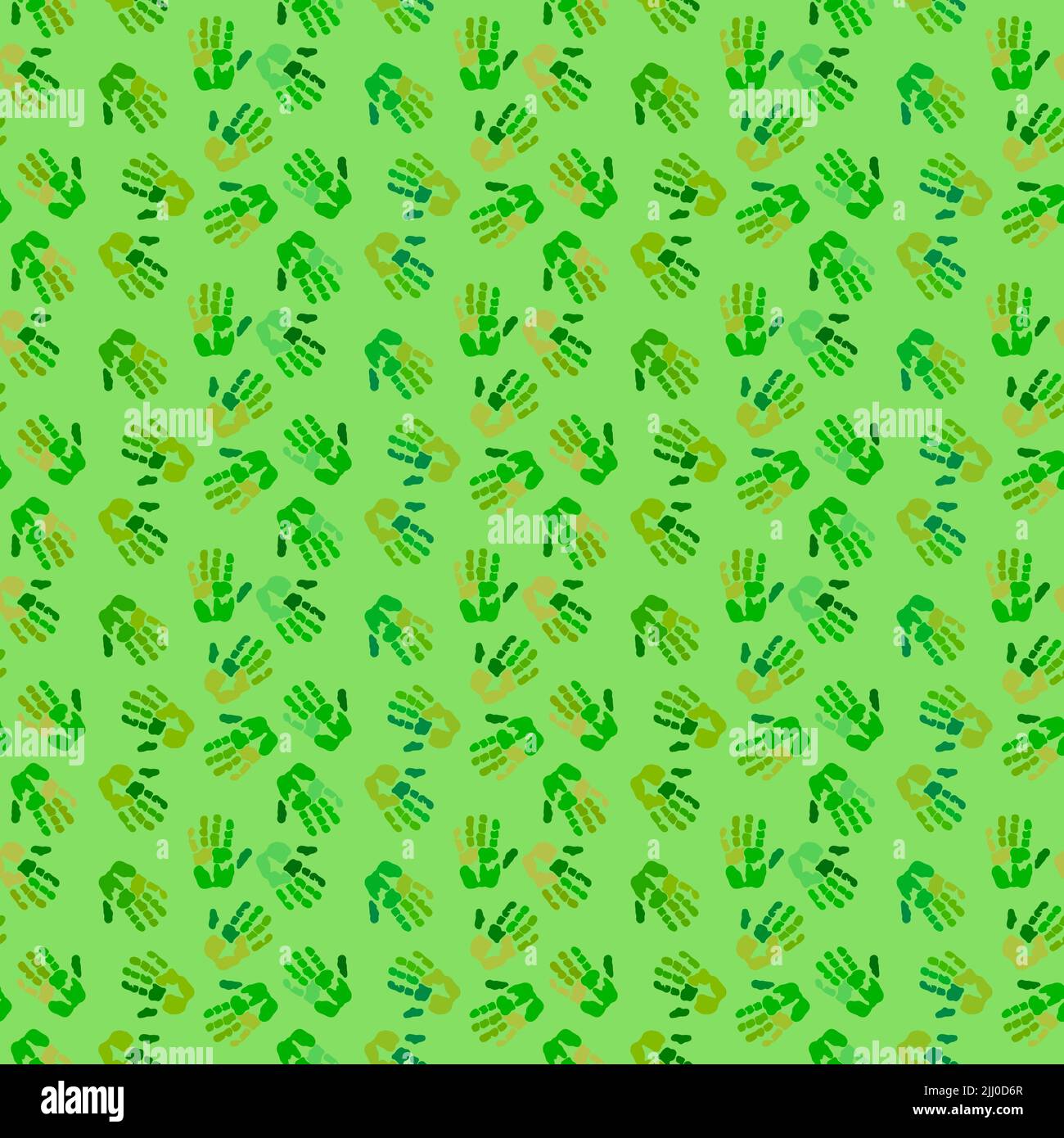 Handprint seamless team work pattern for school and fabrics and kids ...