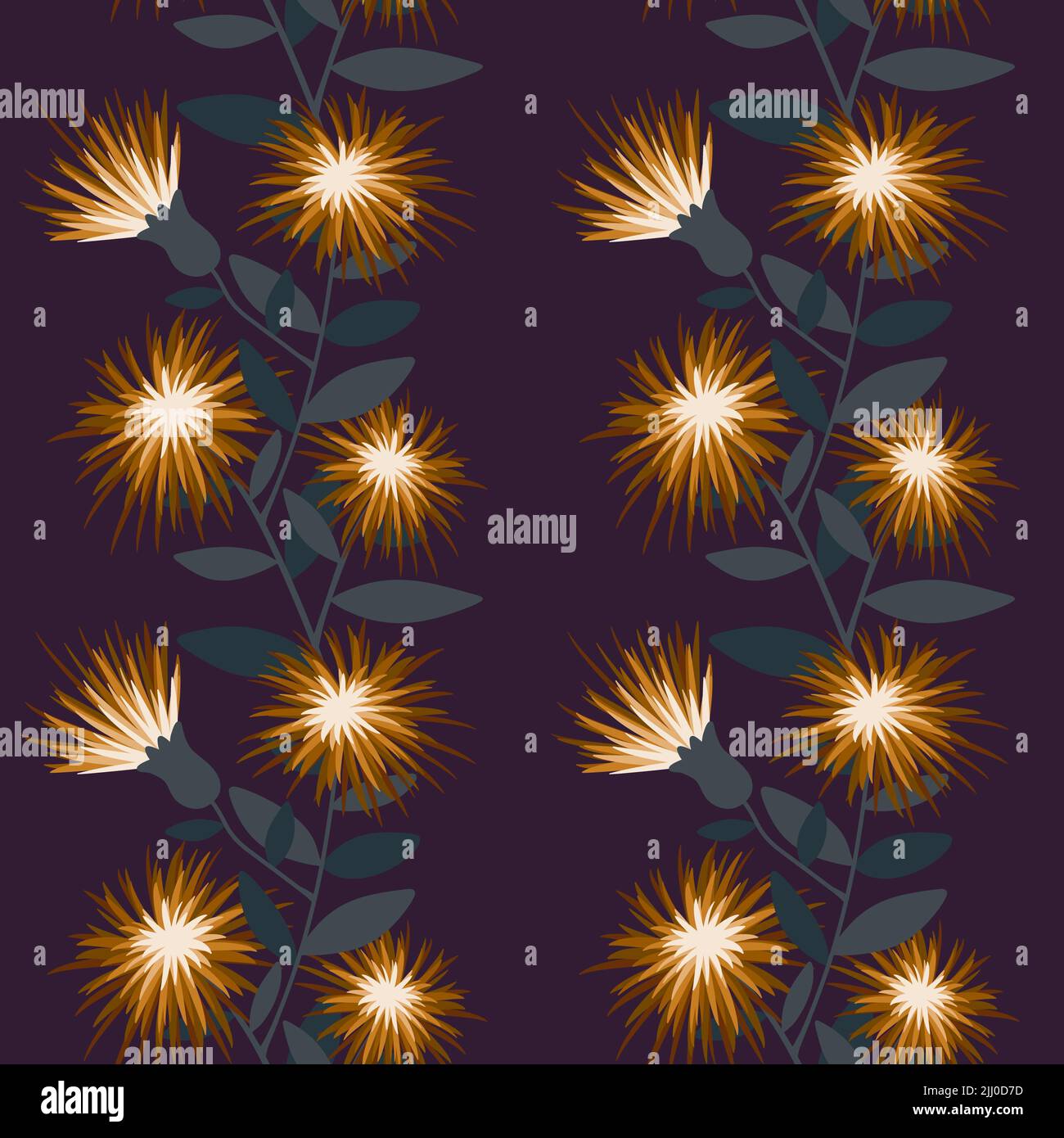 Floral seamless cartoon flower pattern for wrapping paper and fabrics ...