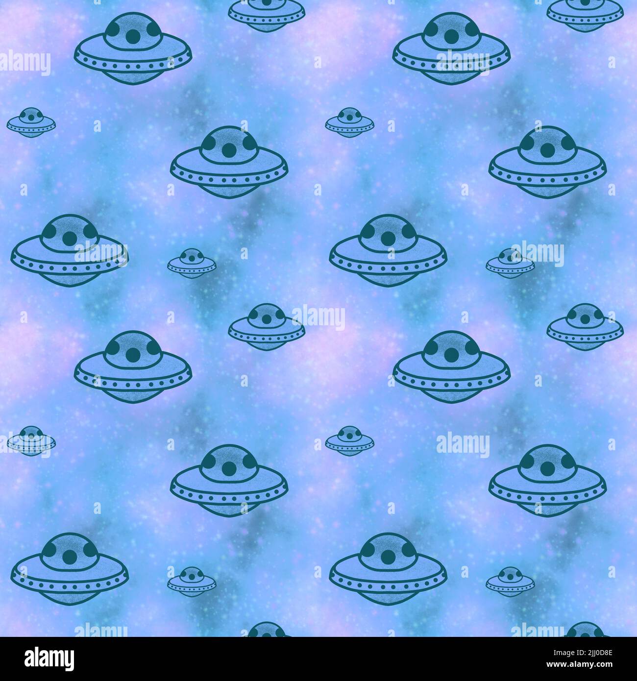 Spaceship seamless ufo pattern for kids and clothes print and ...