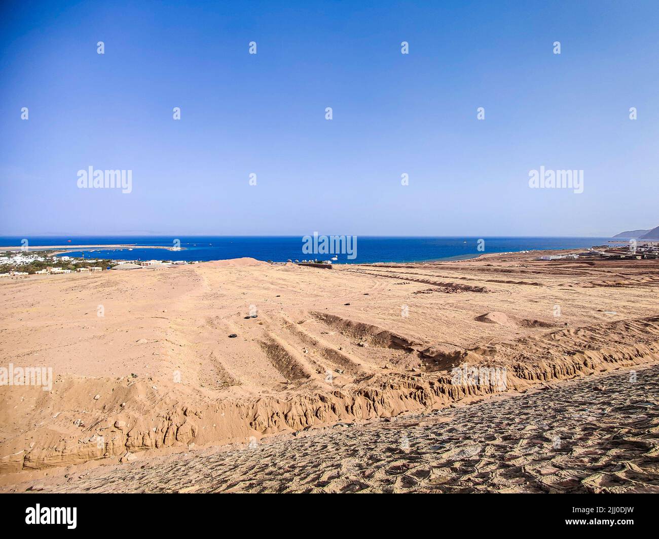 Rock and stones on the seashore on one of the beaches in Ras Shitan ...