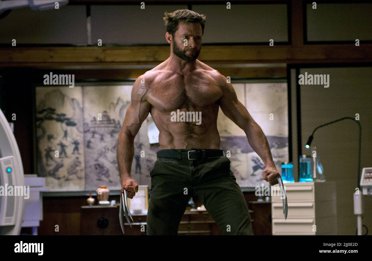HUGH JACKMAN, THE WOLVERINE, 2013 Stock Photo - Alamy