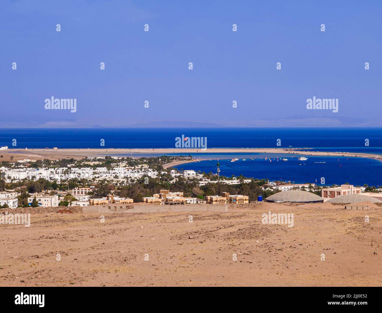 Rock and stones on the seashore on one of the beaches in Ras Shitan ...