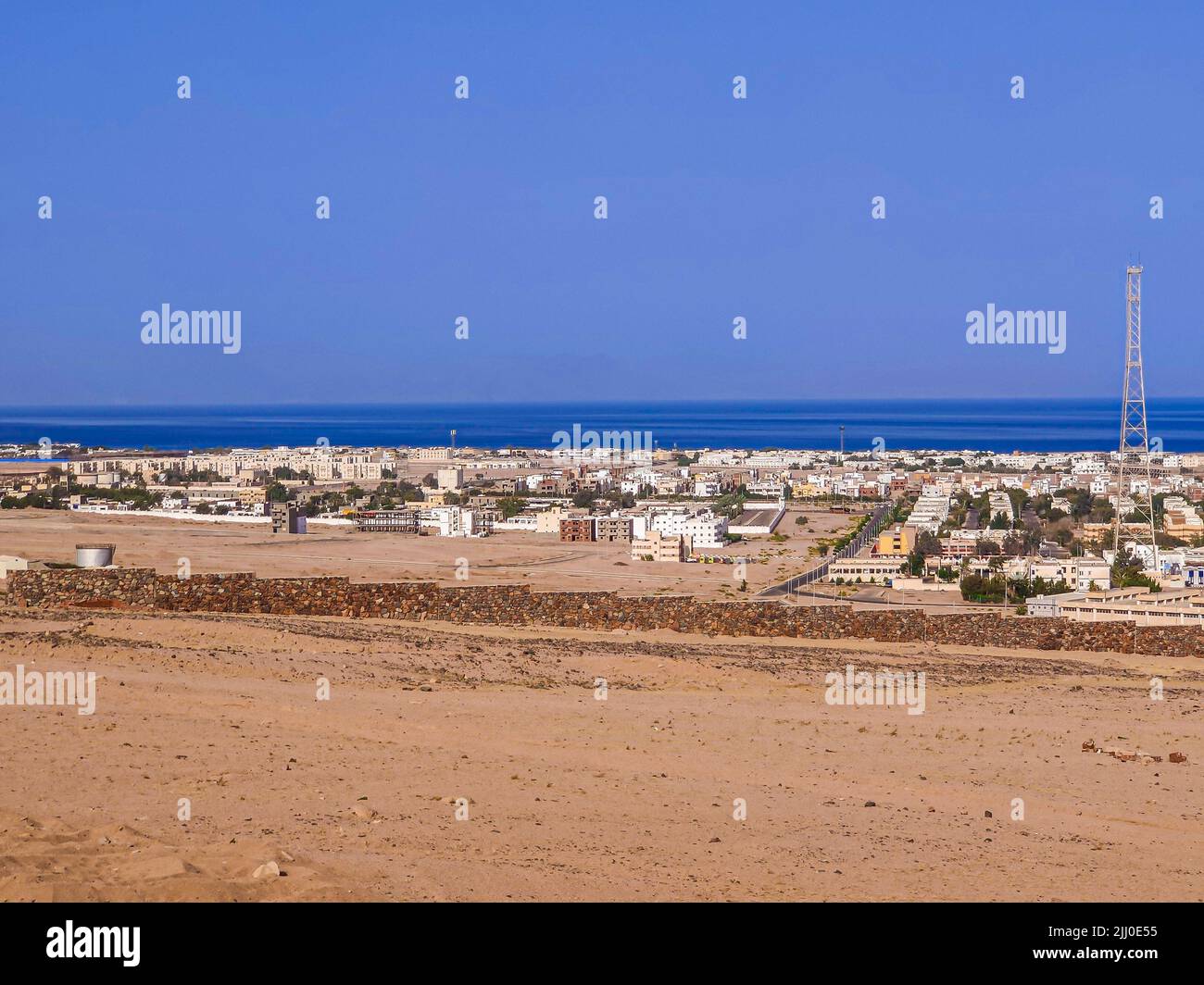 Rock and stones on the seashore on one of the beaches in Ras Shitan ...