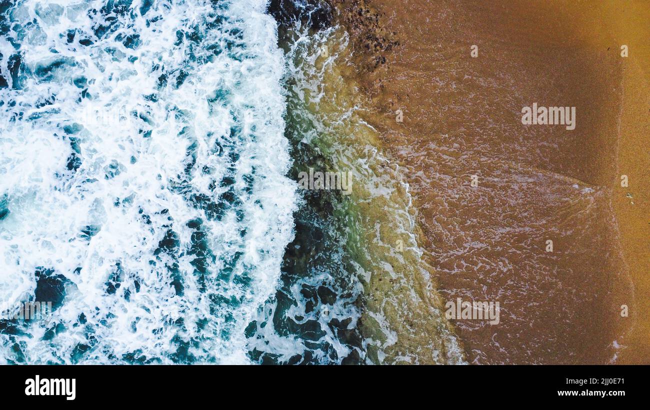 drone view of half beach half jungle of Costa Rica Stock Photo - Alamy