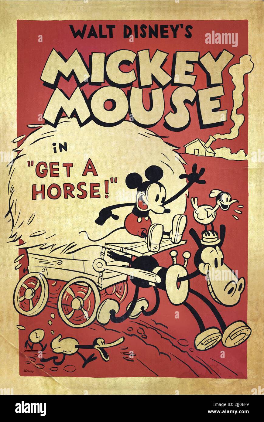 MICKEY MOUSE POSTER, GET A HORSE!, 2013 Stock Photo - Alamy