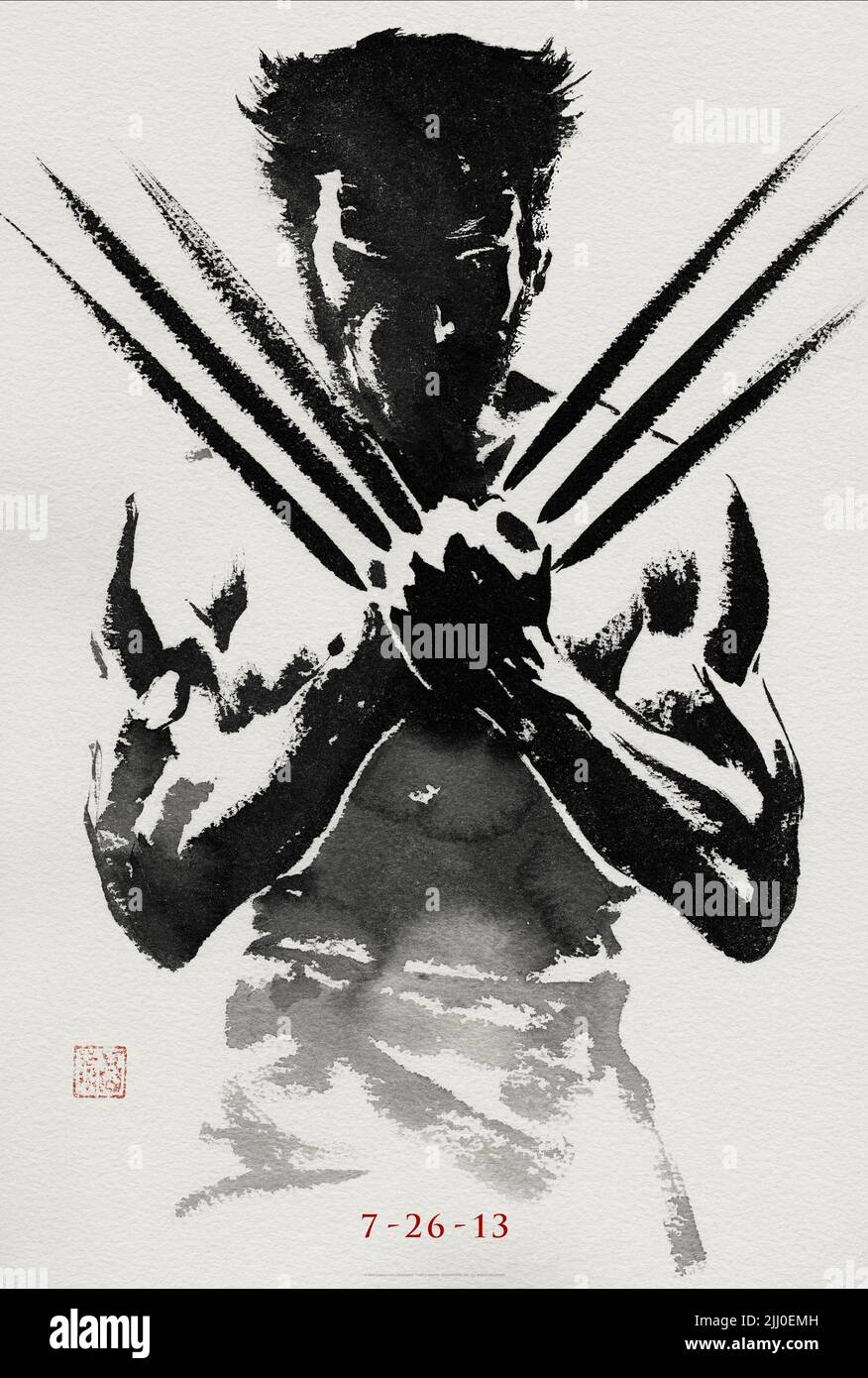 HUGH JACKMAN POSTER, THE WOLVERINE, 2013 Stock Photo - Alamy