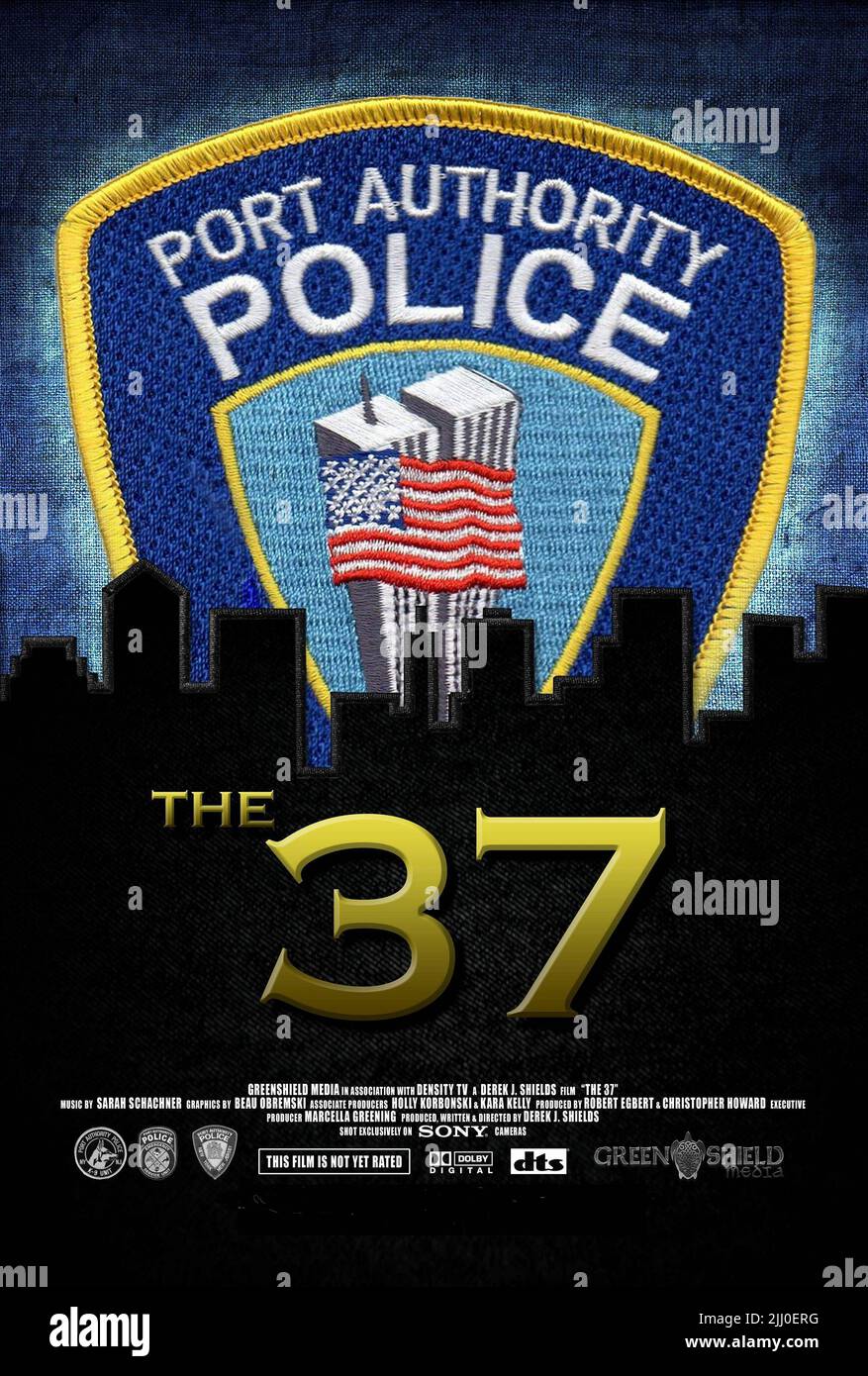 POLICE BADGE POSTER, THE 37, 2013 Stock Photo - Alamy