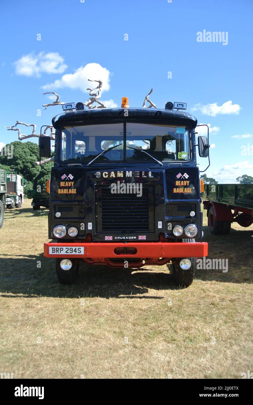 A 1978 Scammell Crusader lorry parked on display at the 47th Historic ...