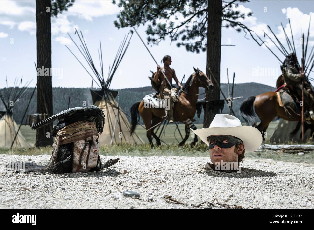 DEPP,HAMMER, THE LONE RANGER, 2013 Stock Photo - Alamy