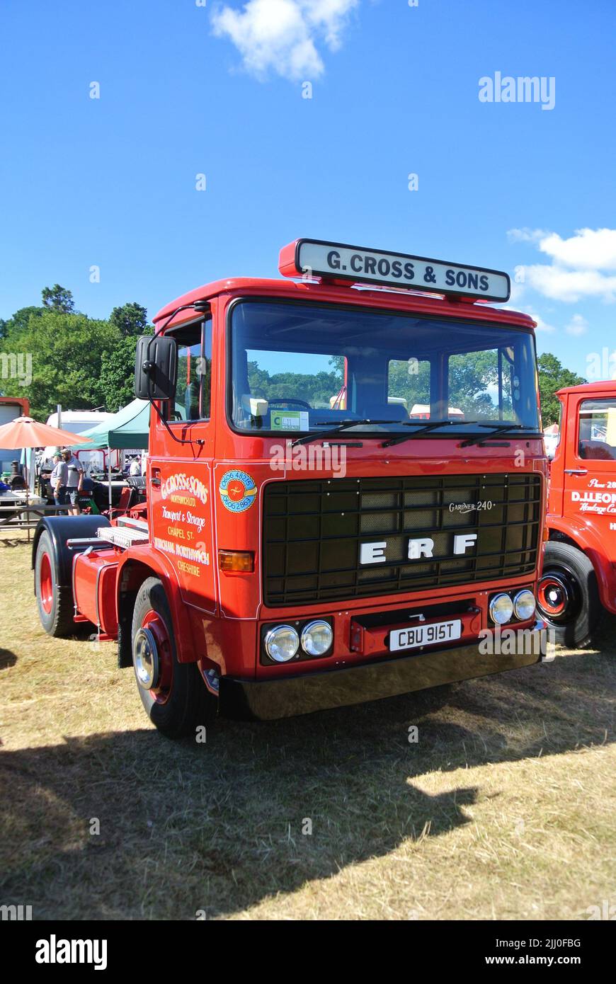 A 1979 ERF B Series lorry parked on display at the 47th Historic ...