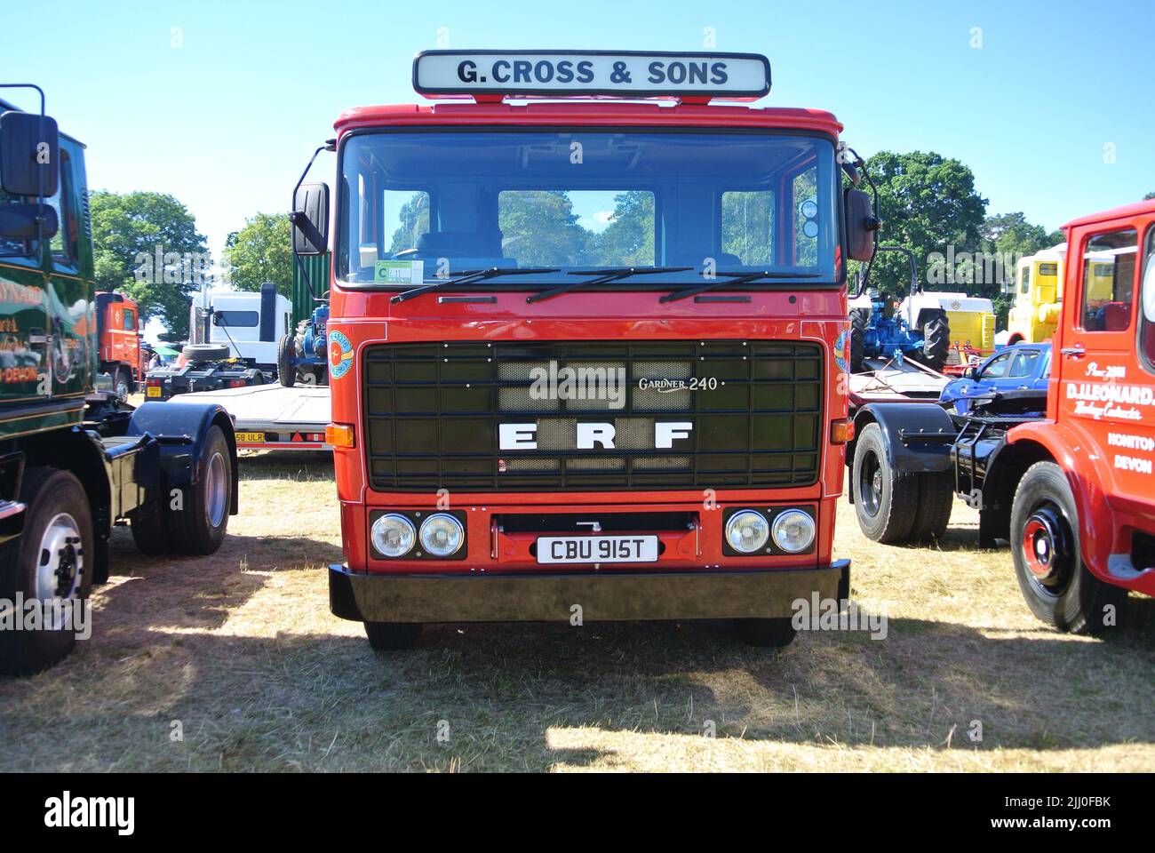A 1979 ERF B Series lorry parked on display at the 47th Historic ...