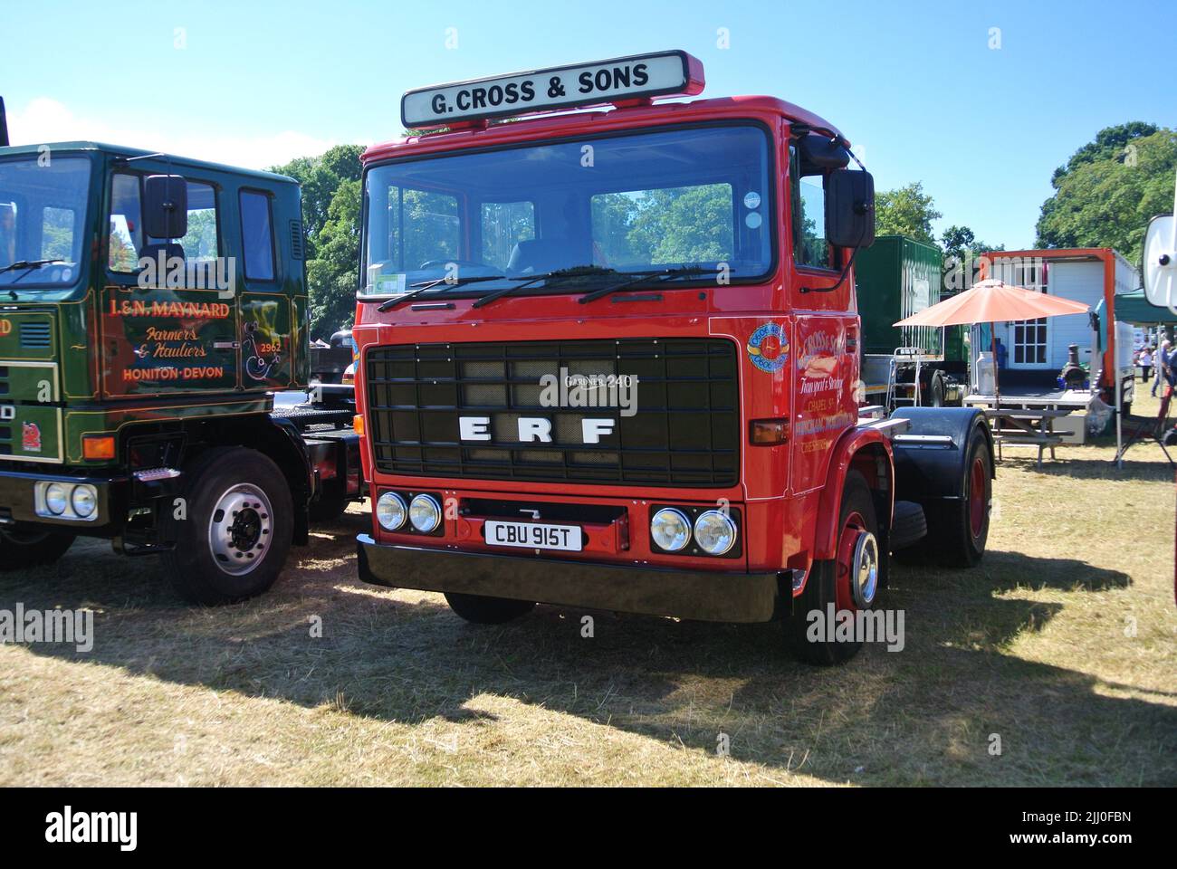 A 1979 ERF B Series lorry parked on display at the 47th Historic ...