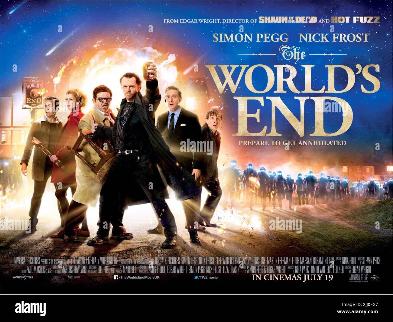 PADDY CONSIDINE, ROSAMUND PIKE, NICK FROST, SIMON PEGG, MARTIN FREEMAN ...