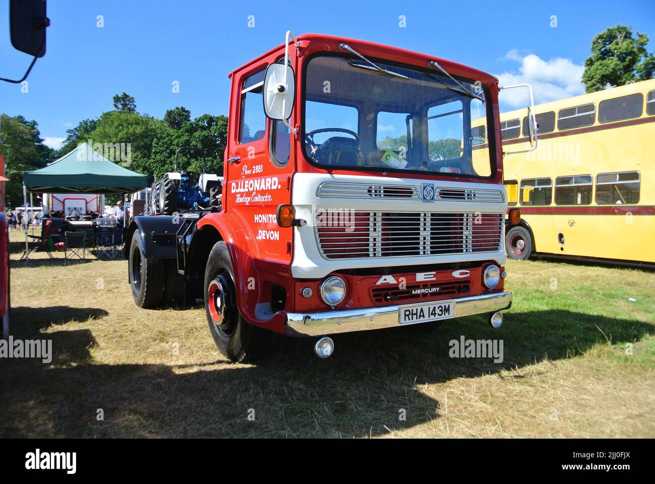 A 1974 AEC Mercury lorry parked on display at the 47th Historic Vehicle ...