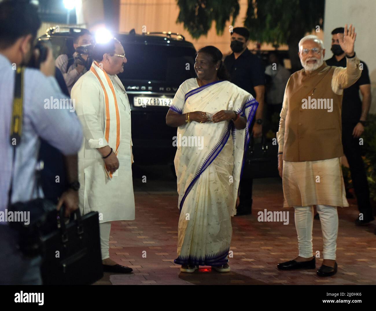 Draupadi murmu modi hi-res stock photography and images - Alamy