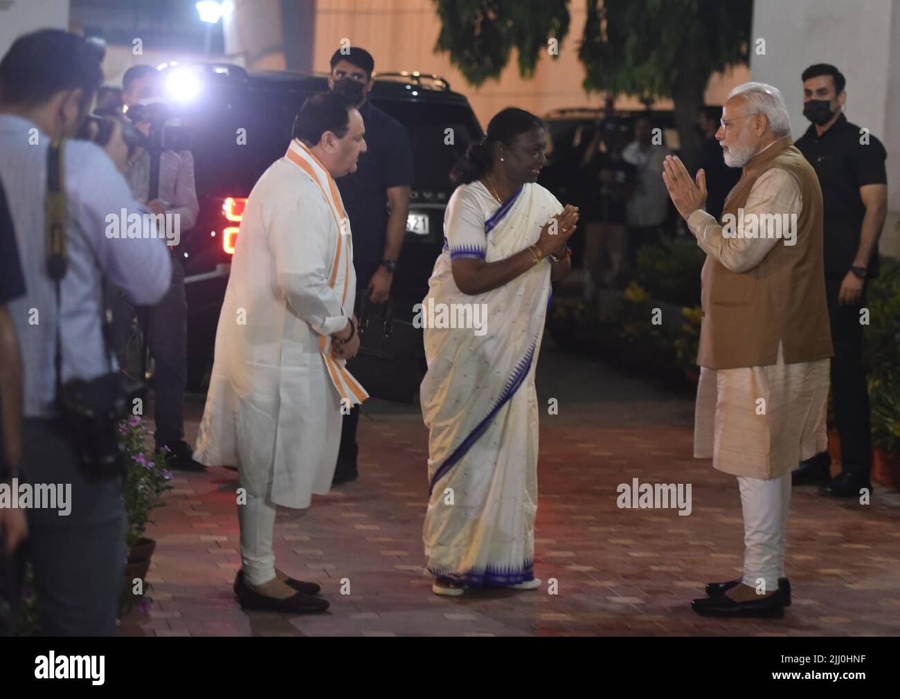 Draupadi murmu modi hi-res stock photography and images - Alamy