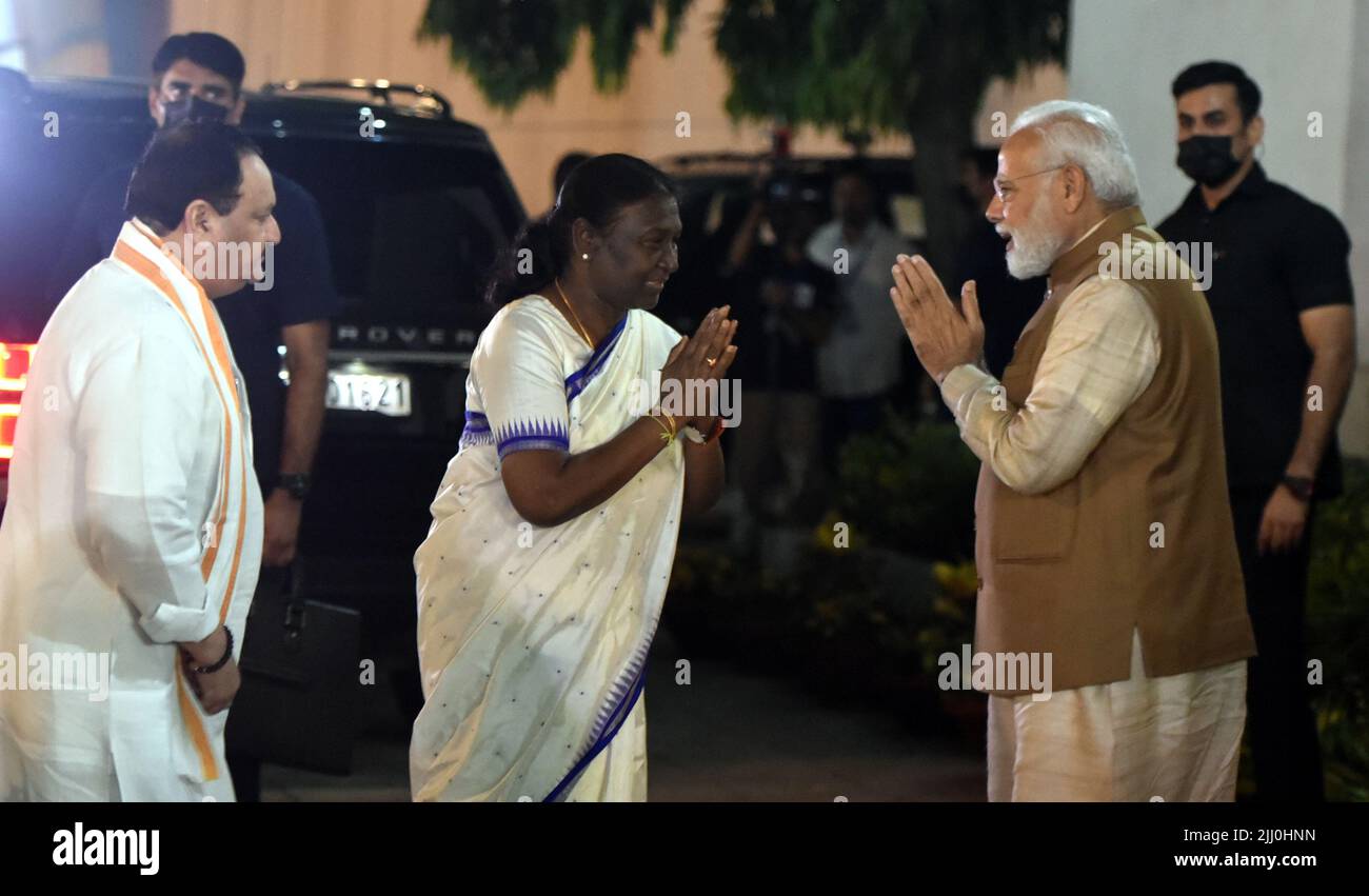 Draupadi murmu modi hi-res stock photography and images - Alamy