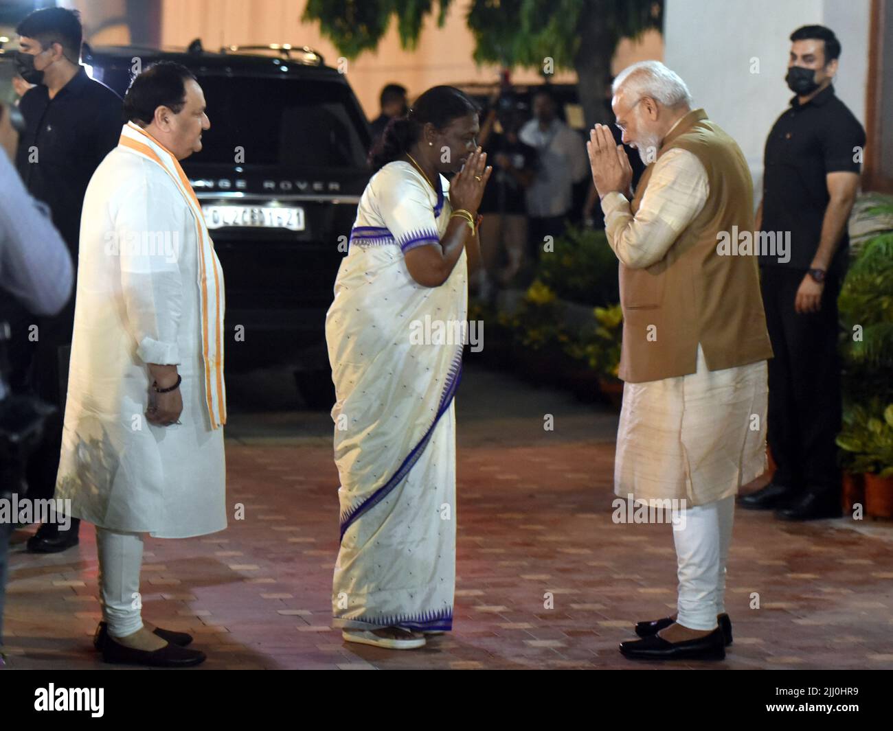 Draupadi murmu modi hi-res stock photography and images - Alamy