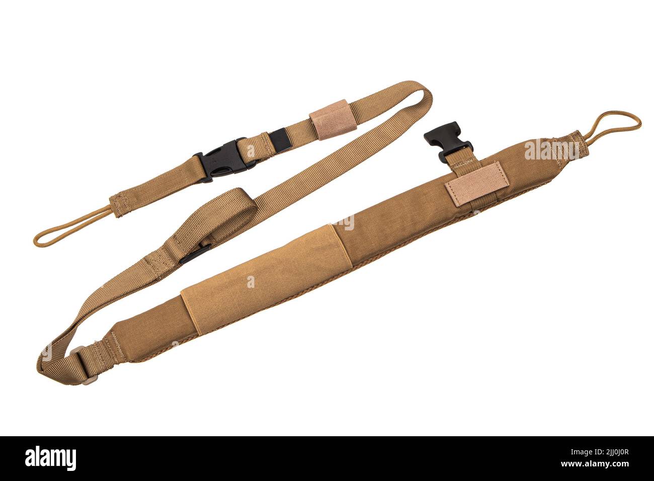 Nylon shoulder strap for a gun isolated on white background. Belt for ...