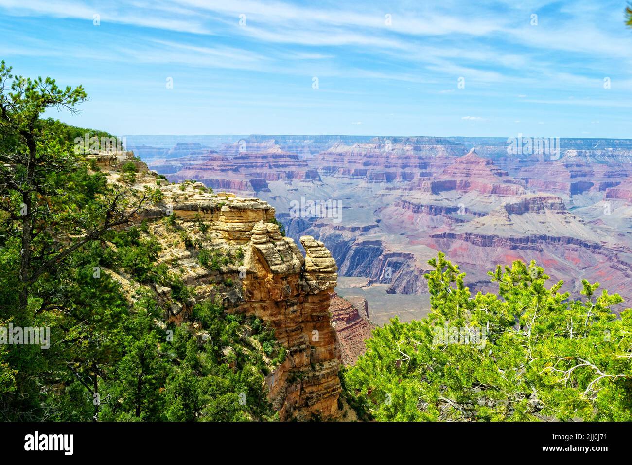 Grand Canyon, South Rim view - US National Parks Tour. Desert Landscape ...