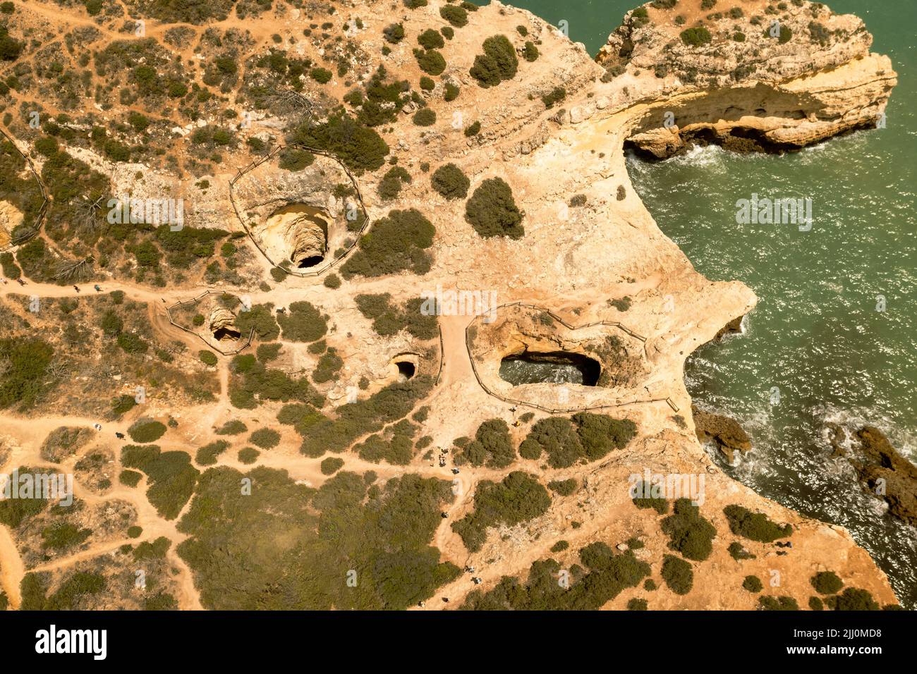 Aerial from praia de marinha hi-res stock photography and images - Alamy