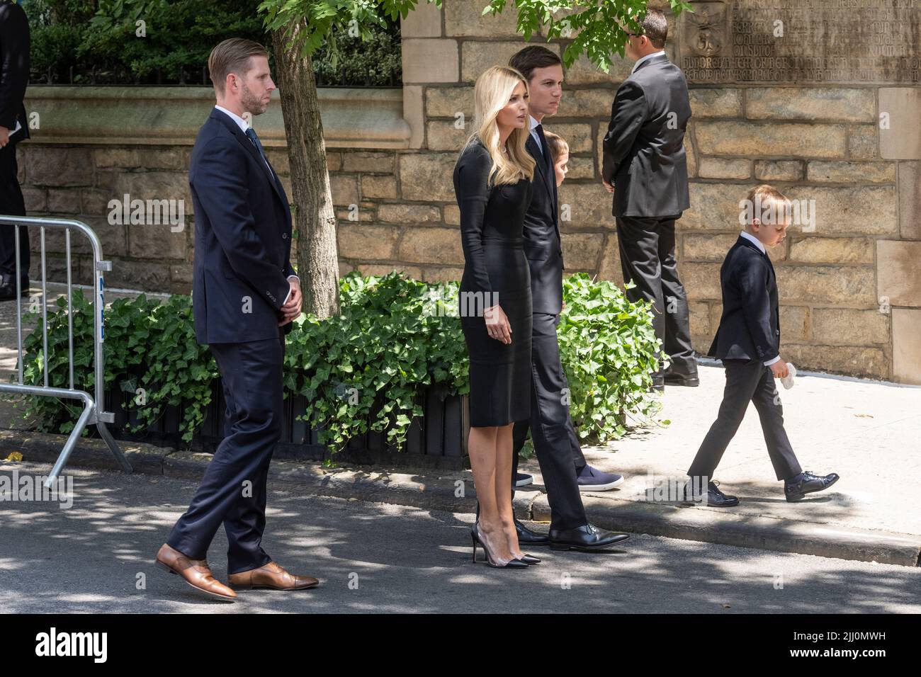 New York, NY - July 20, 2022: Eric Trump, Ivanka Trump, Jared Kushner ...