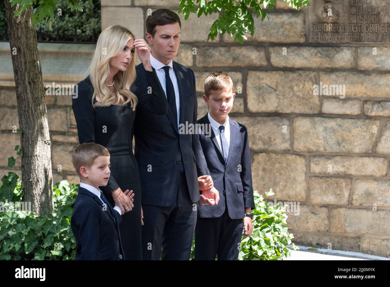New York, NY - July 20, 2022: Ivanka Trump and Jared Kushner and their ...