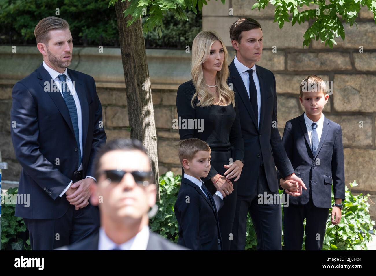 New York, NY - July 20, 2022: Eric Trump, Ivanka Trump, Jared Kushner ...
