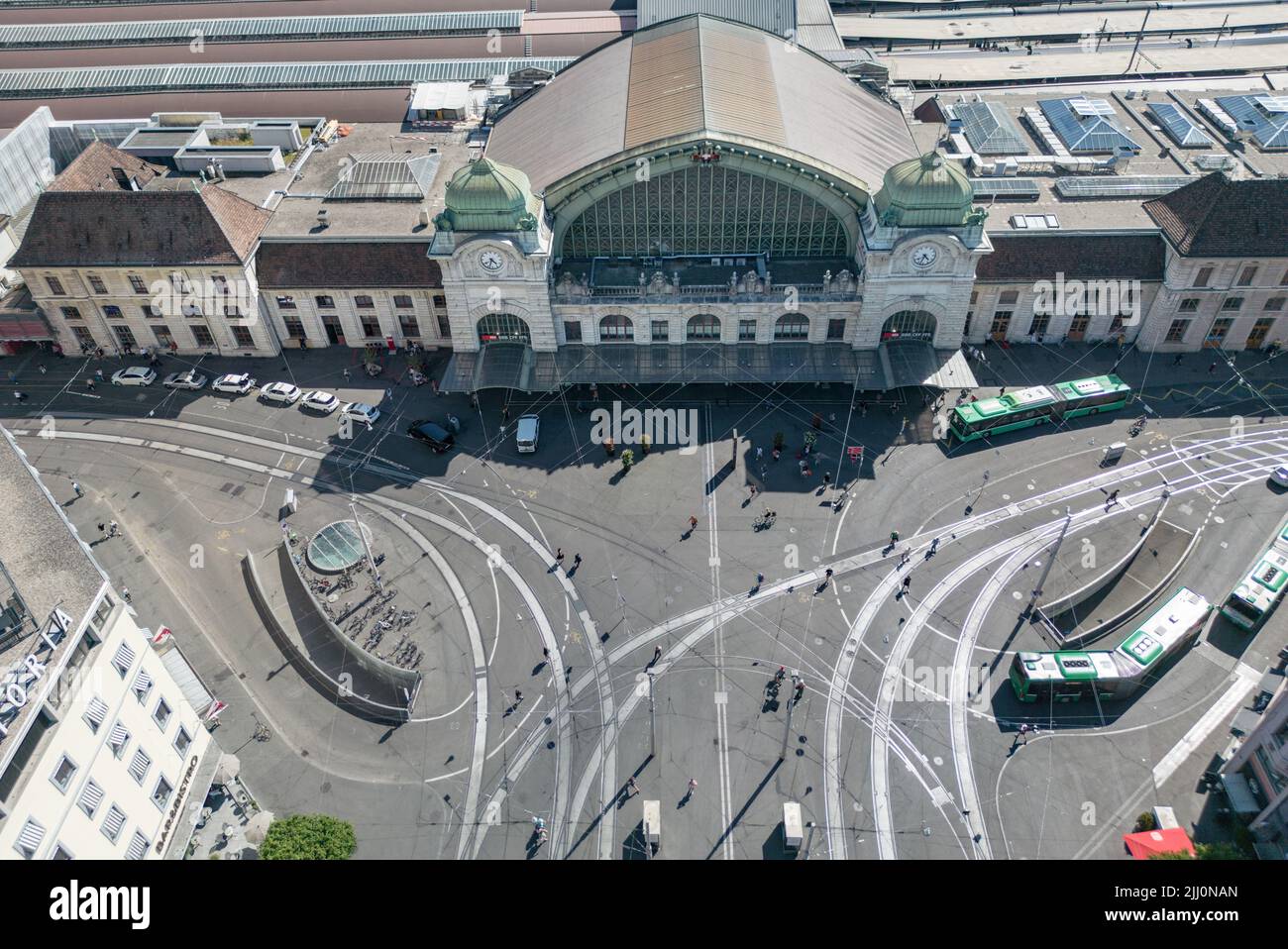 Basel SBB Central Railway station in the city center of Basel ...
