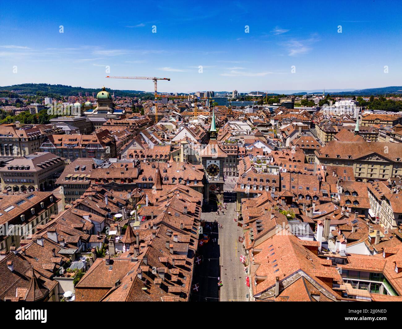 Aerial panorama bern city sunny hi-res stock photography and images - Alamy