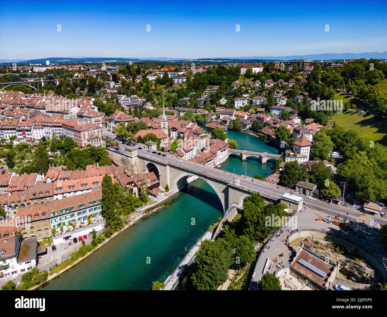 Aerial panorama bern city sunny hi-res stock photography and images - Alamy